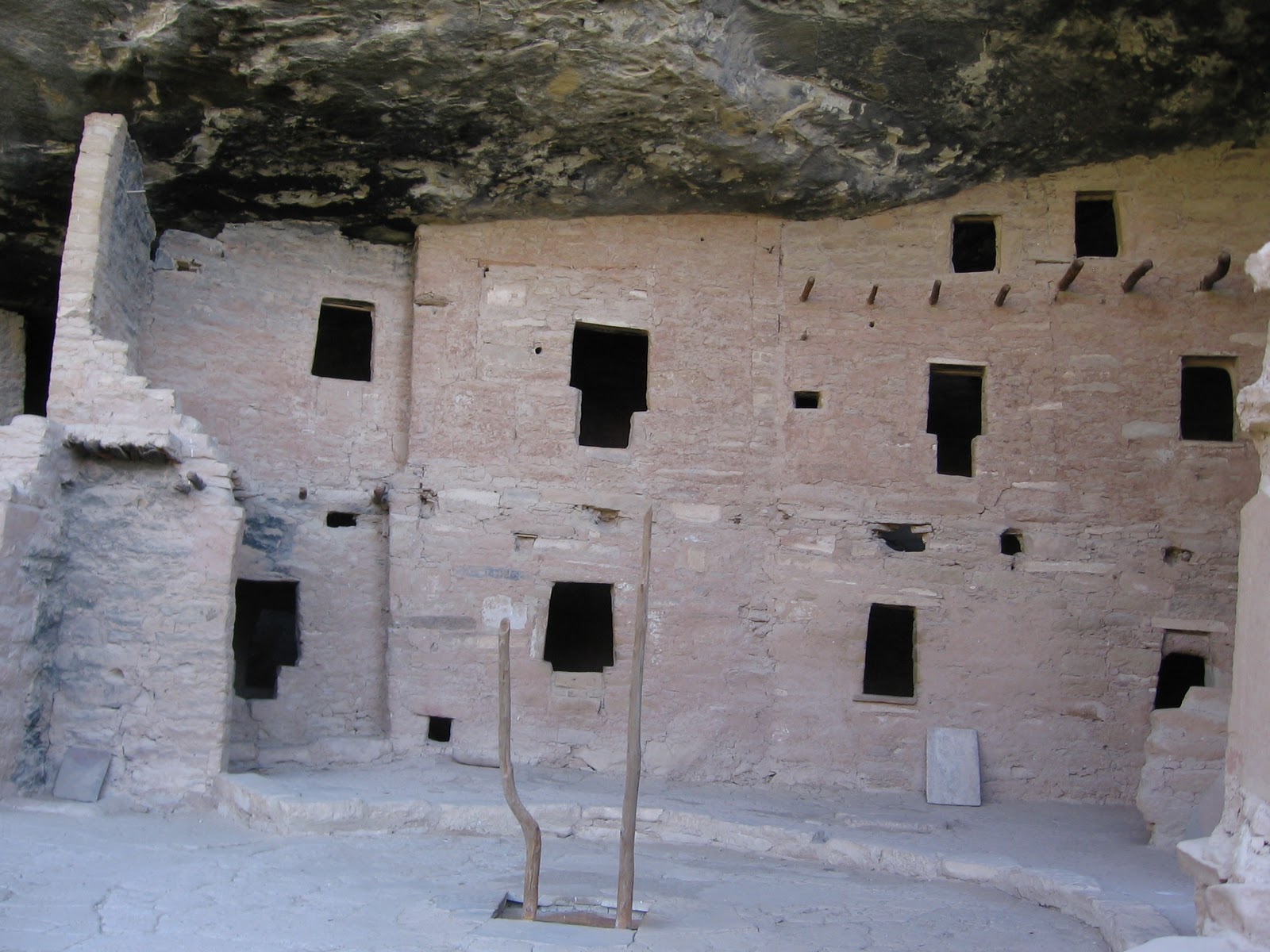 Four Corners Hikes-Mesa Verde: T Shaped Doors at Spruce Tree House