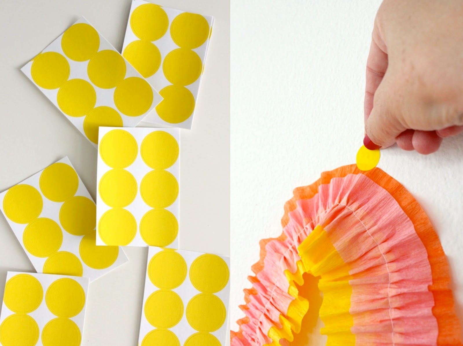 ruffled streamers gift bags - MADE EVERYDAY