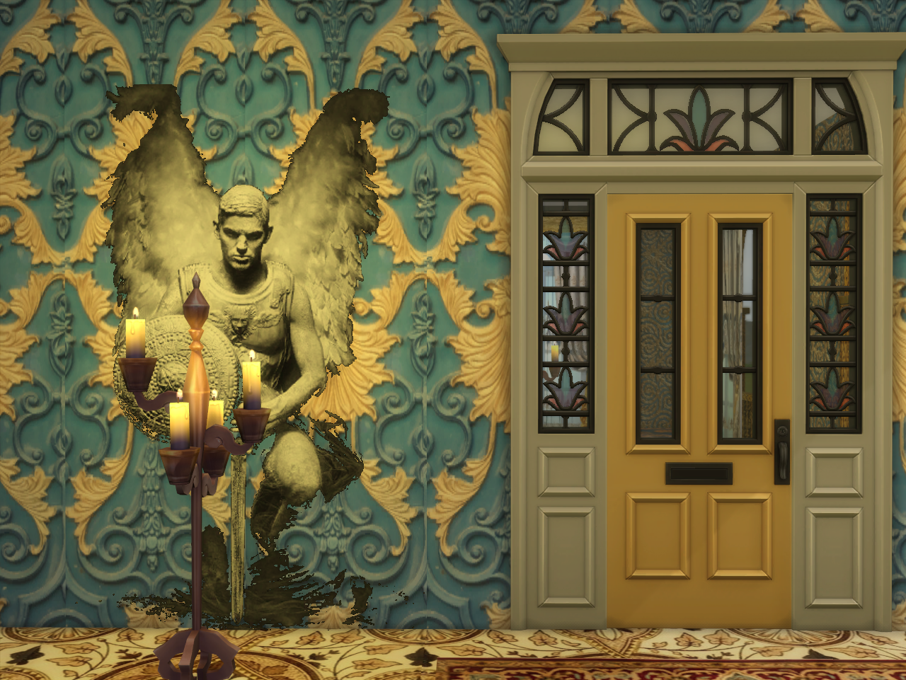 Anna Quinn Stories: More Golden Walls For Your SIMS 4