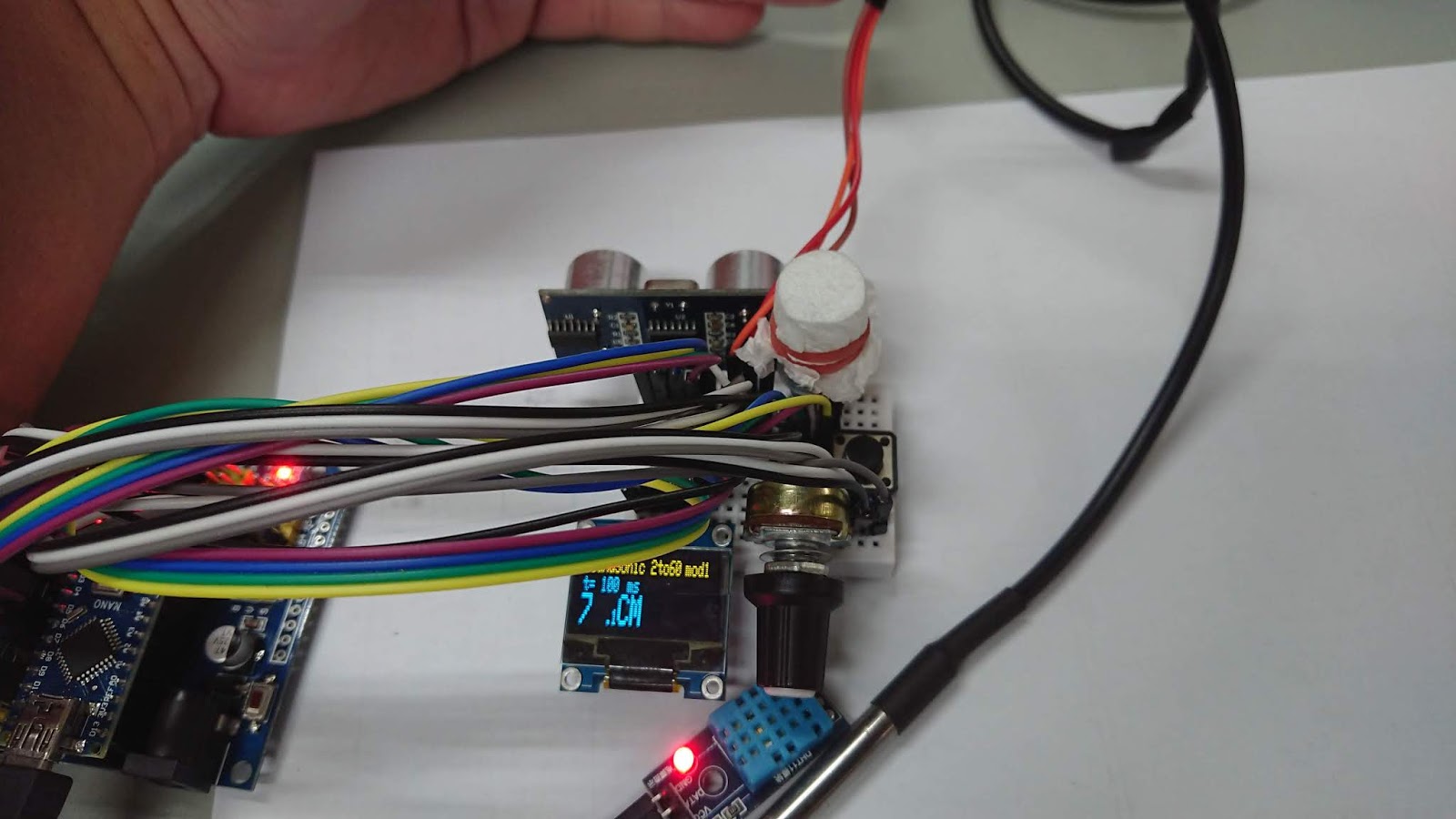 PHYduino物理實驗組:溫濕度+光學混光+音頻調整+超音波測距+馬達角度控制20200602 | 自然小蔡一盤