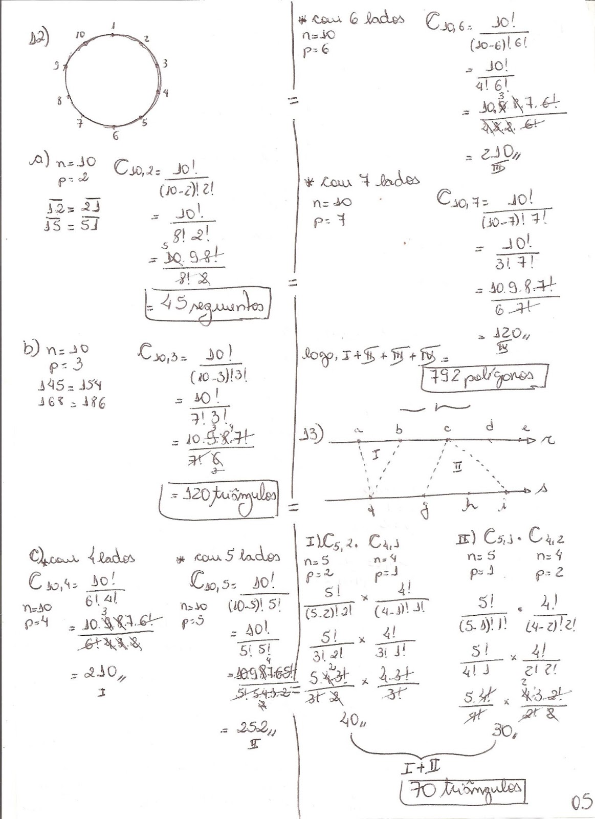 MATEMÁTICA - CENTRÃO - 3º ANOS: EXERCÍCIOS SOBRE COMBINAÇÃO SIMPLES E ...