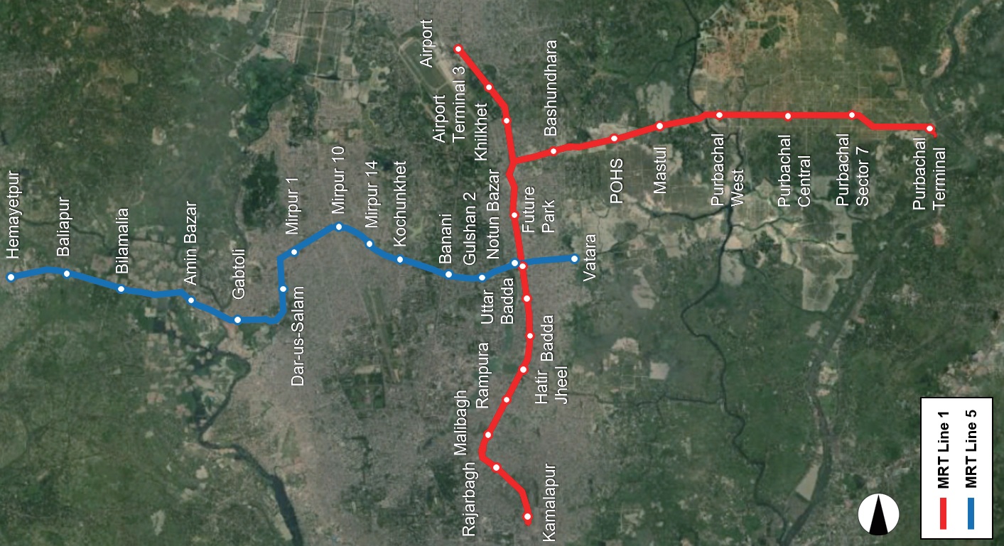 beautiful BANGLADESH from inside and outside: MRT Line 5 in Dhaka City from Hemayetpur to Vatara