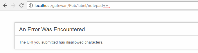 Atasi Error The Uri You Submitted Has Disallowed Characters