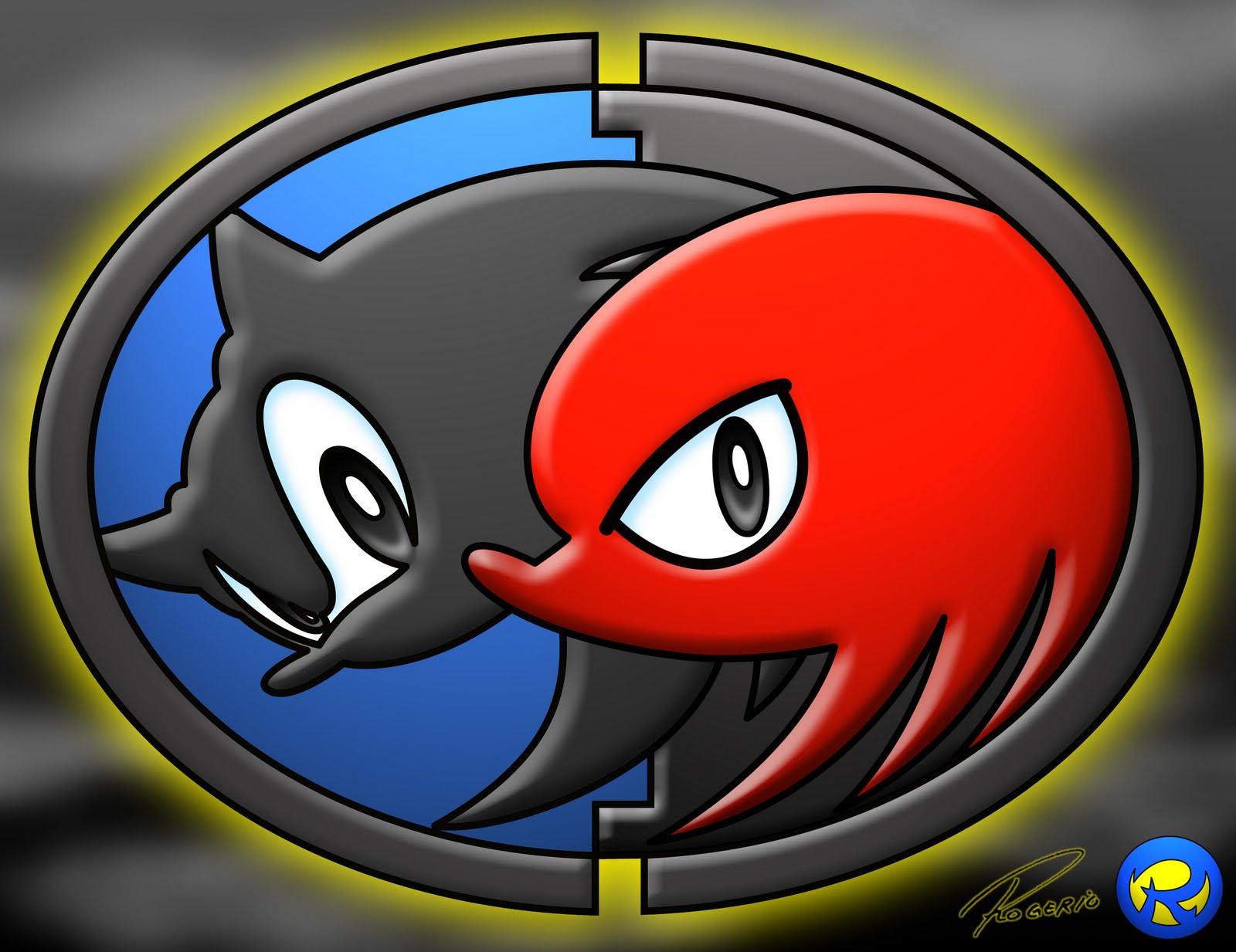 Portfólio de Rogerio Ferraz da Silva: Sonic & Knuckles Logo