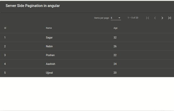 Angular Material Data Table Paginator with Server Side Pagination ... Angular Material Data Table Paginator with Server Side Pagination ...