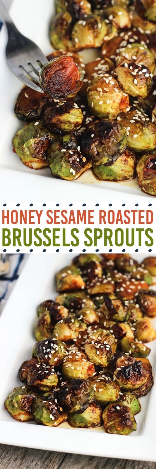 Honey Sesame Roasted Brussels Sprouts - Smart Cooking