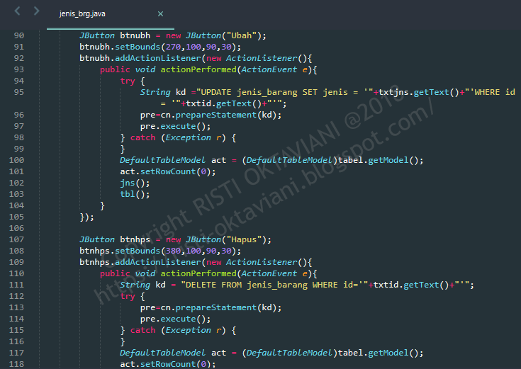 Aplikasi CRUD Sederhana dengan Java Swing dan MySQL