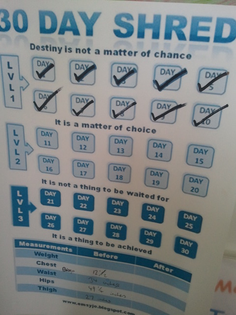 30 day shred men - serefaith