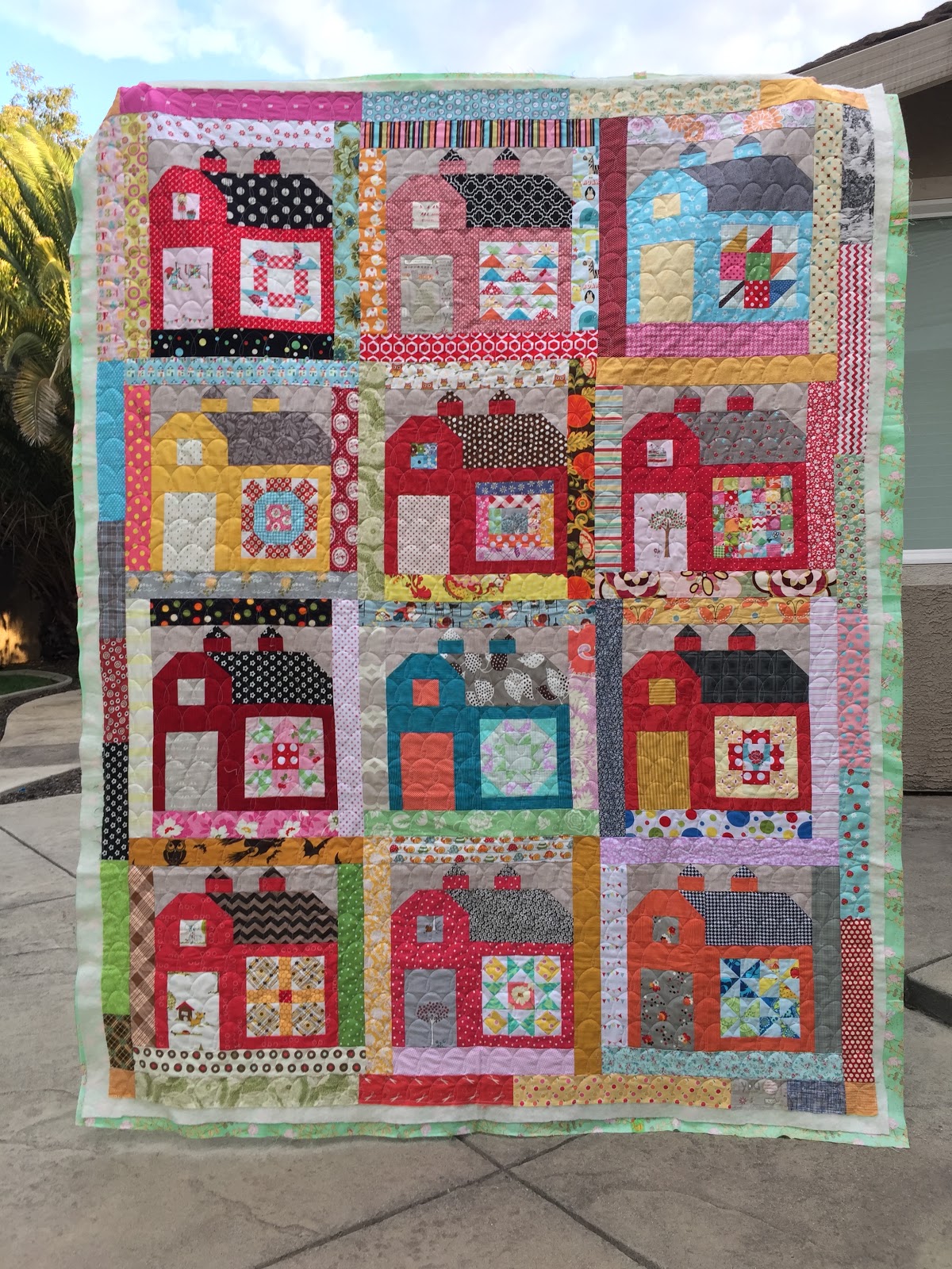 dream quilt create: Farm Girl Vintage - Quilty Barns