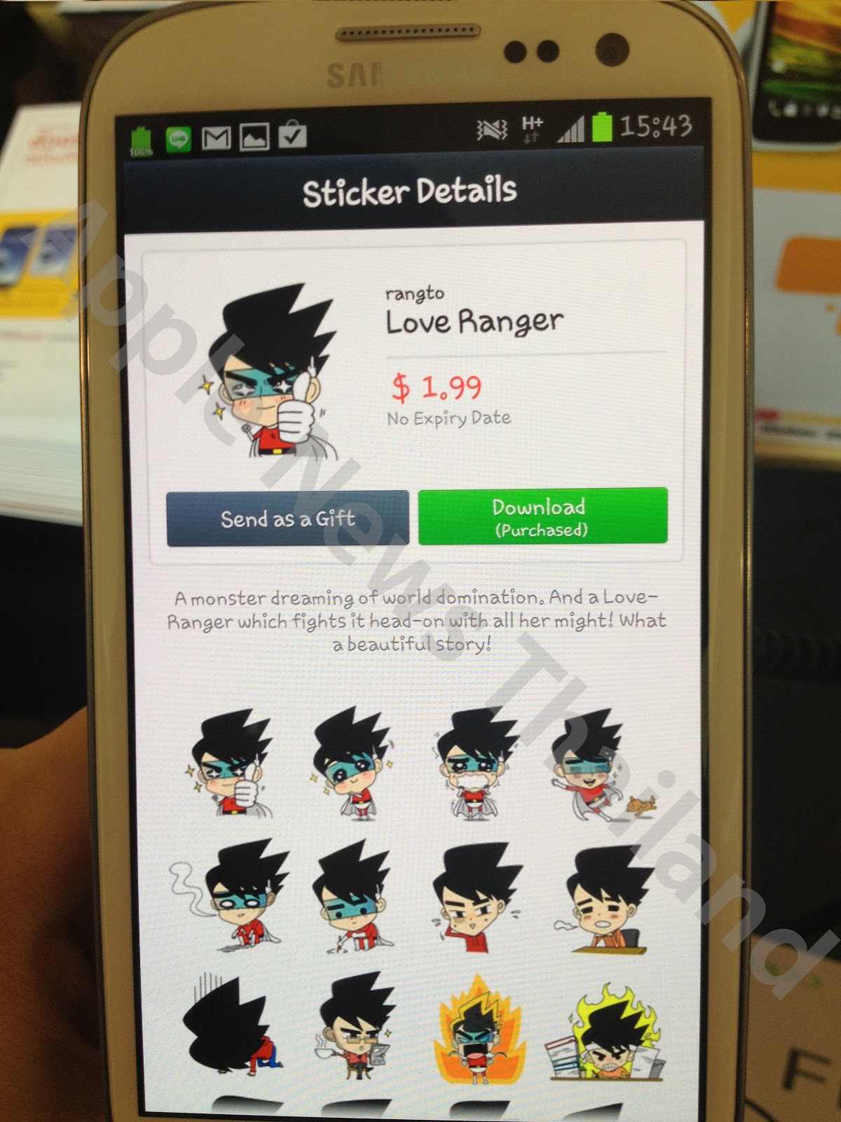 Apple News Thailand: Stores : วิธีใช้ Line Sticker ของ Android