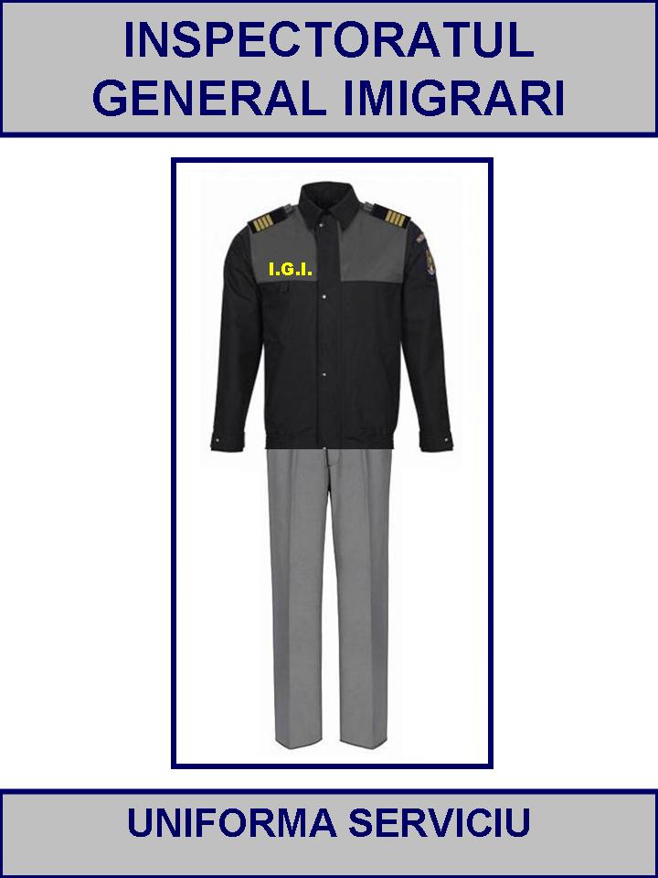 IMBRACAMINTE TINUTA UNIFORME INSPECTORATUL GENERAL PENTRU IMIGRARI ...