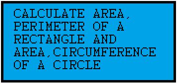 C Program to Calculate Area and Perimeter of Rectangle And Area and ...