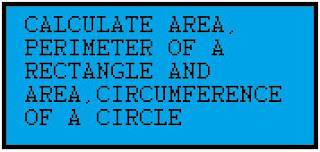 C Program to Calculate Area and Perimeter of Rectangle And Area and ...