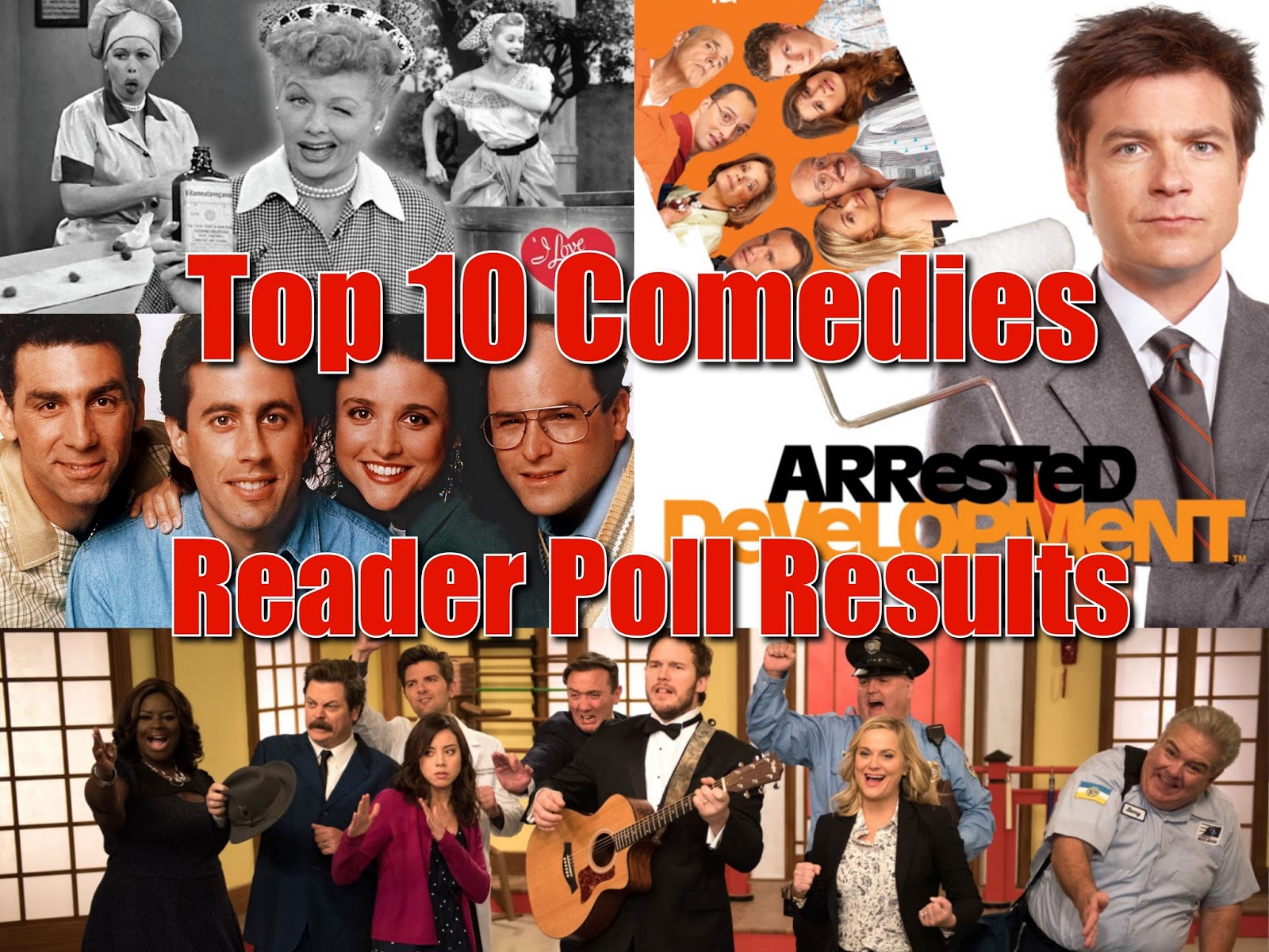 J and J Productions: Top 10 TV Comedies - Voted by You