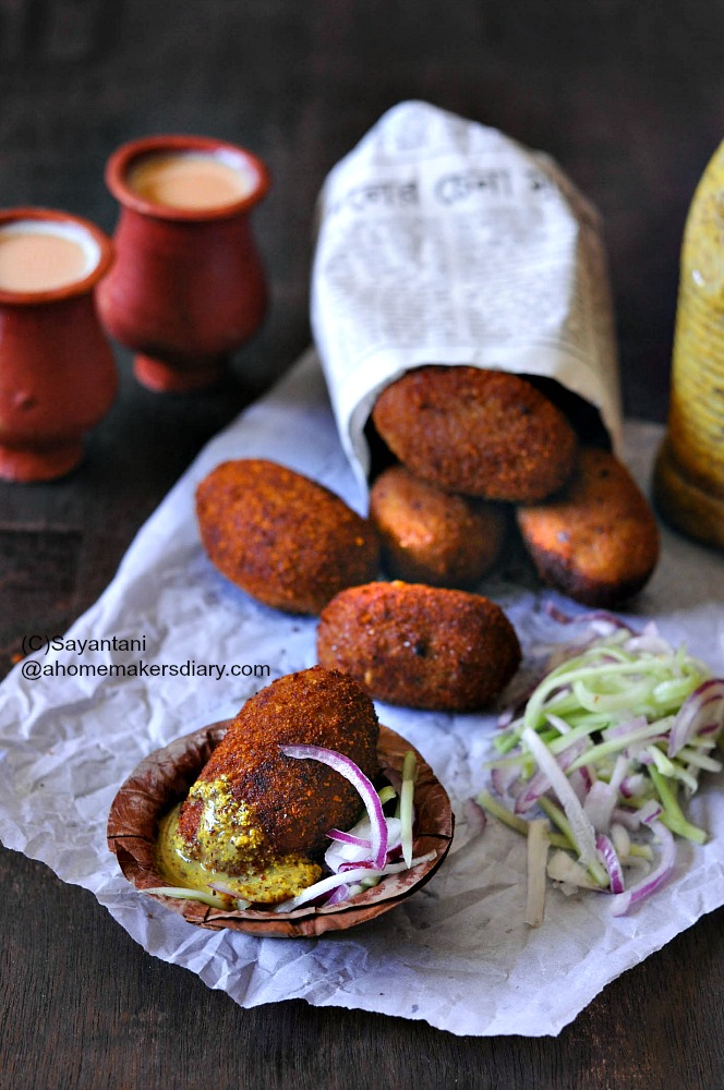 A Homemaker's Diary: Macher Chop (Fish Croquet)
