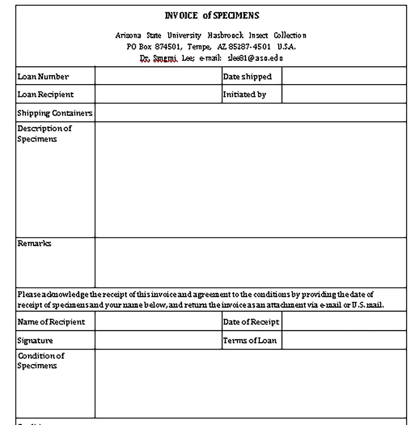Invoice For Personal Services - Invoice Template