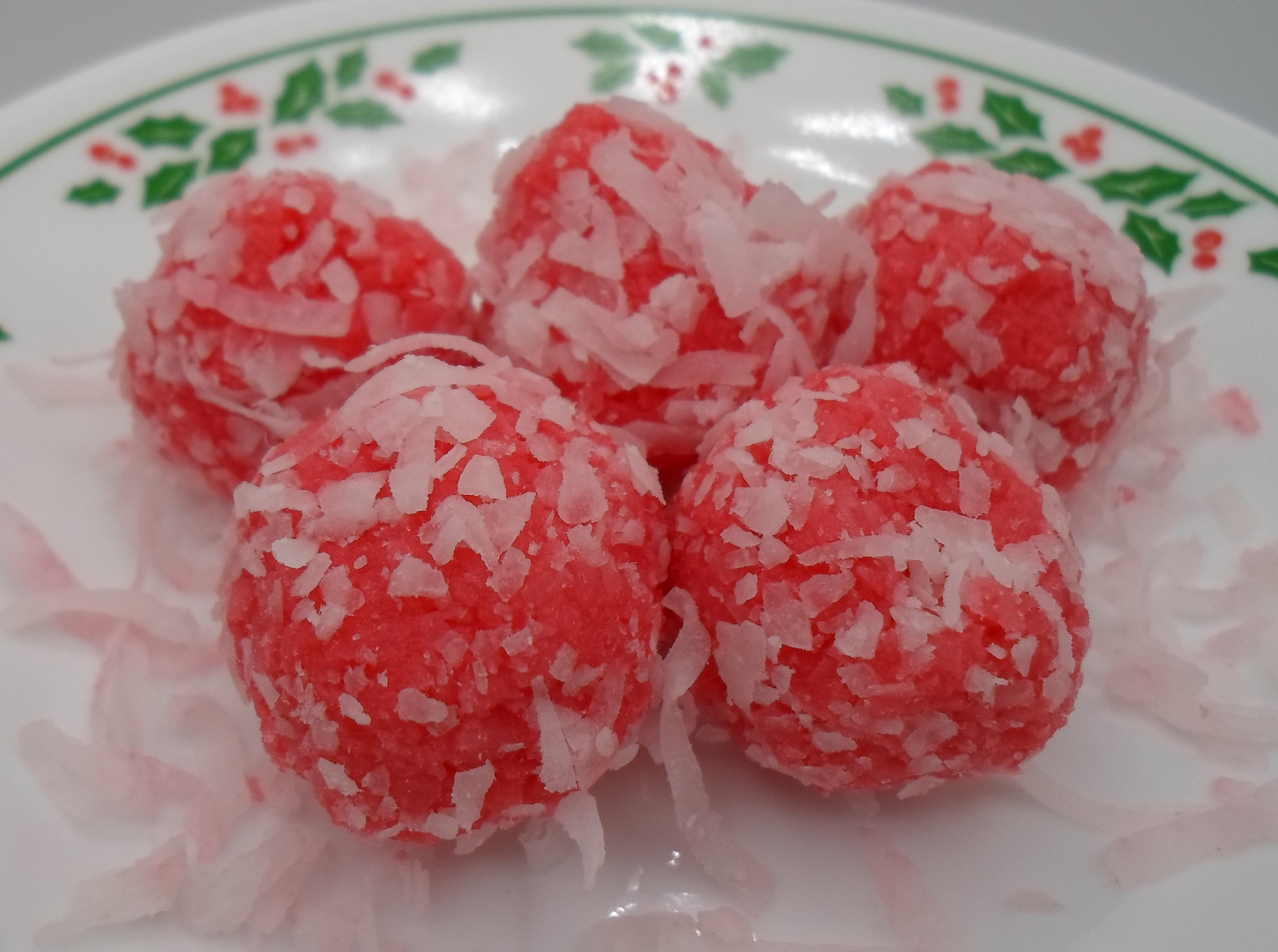 Happier Than A Pig In Mud: Christmas Jello Balls -A No-Bake Confection