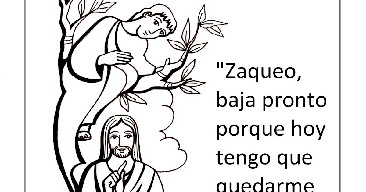 El Rincón de las Melli: DIBUJO: Jesús y Zaqueo