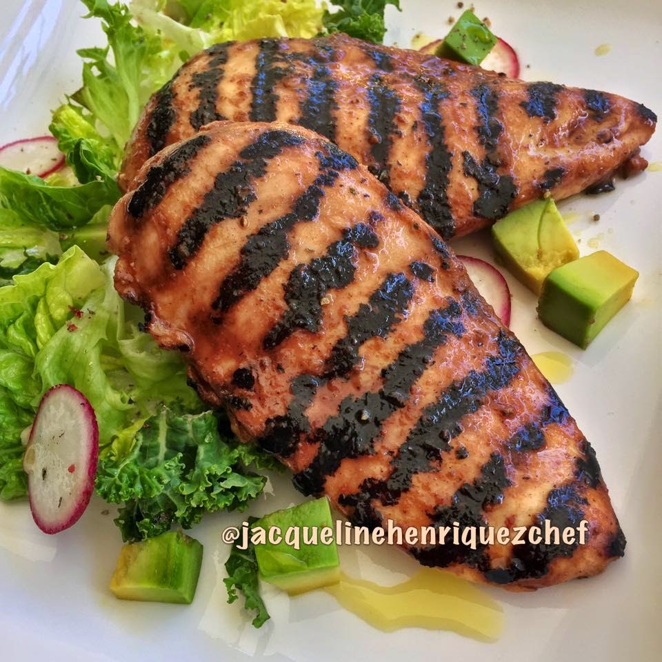 Recetas Con Sabores : Pechugas al grill con soya y miel de agave