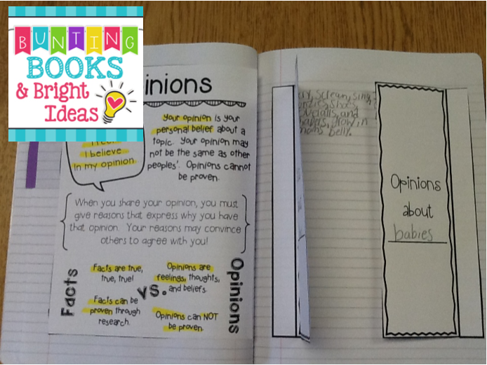 Welcome to the UNI-corner: Interactive Writer's Notebook {New!... Yay!!!}