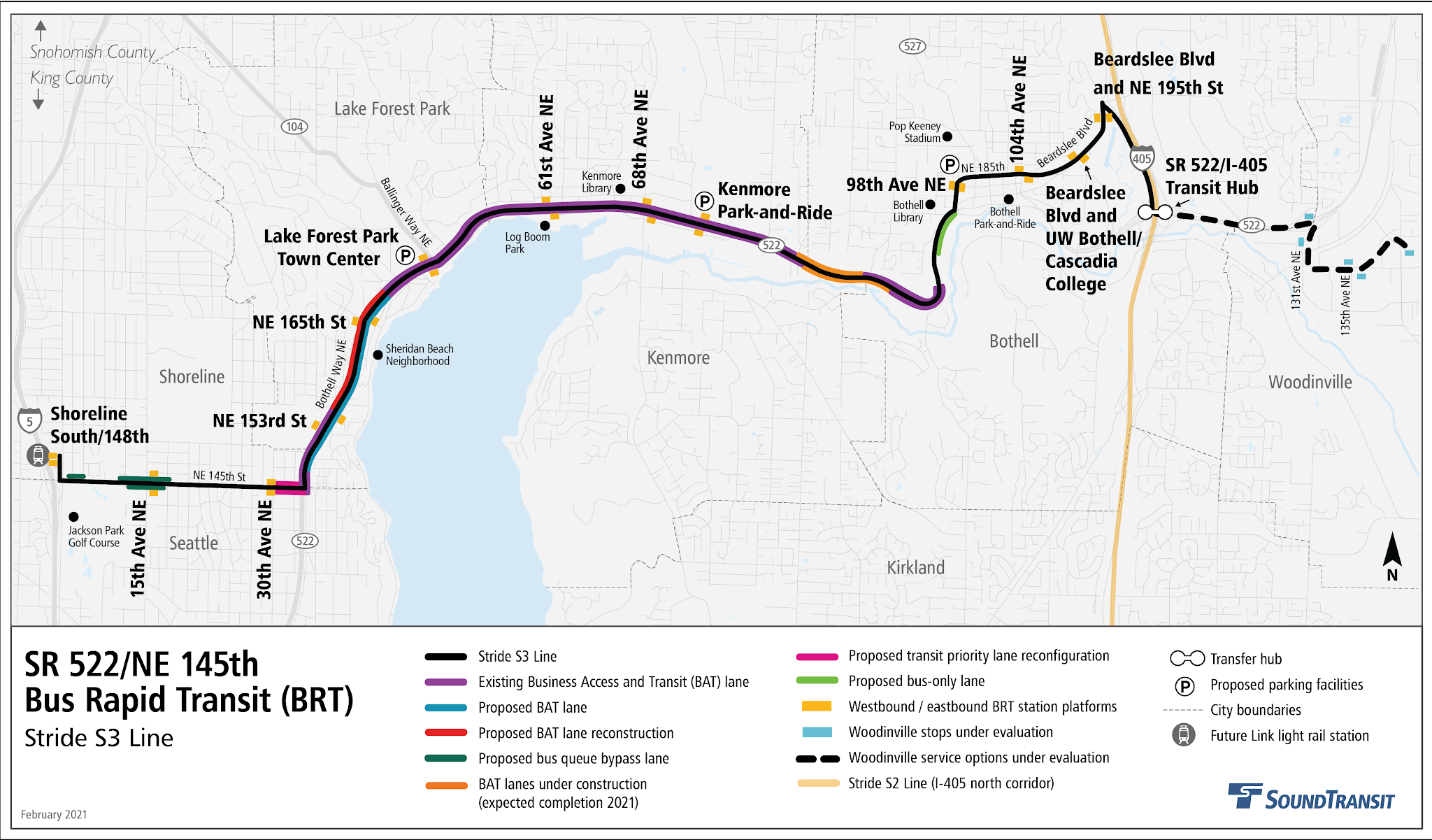 Shoreline Area News: Sound Transit’s latest design for Bus Rapid ...