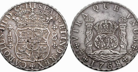 Barras de Oro: El Real de a Ocho de plata fue la primera moneda de ...