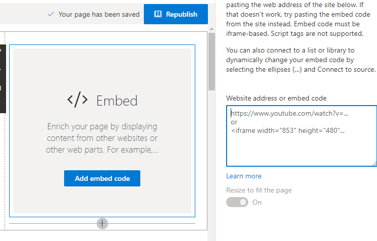 Utilize the out of the box web parts and add social media feeds on ...
