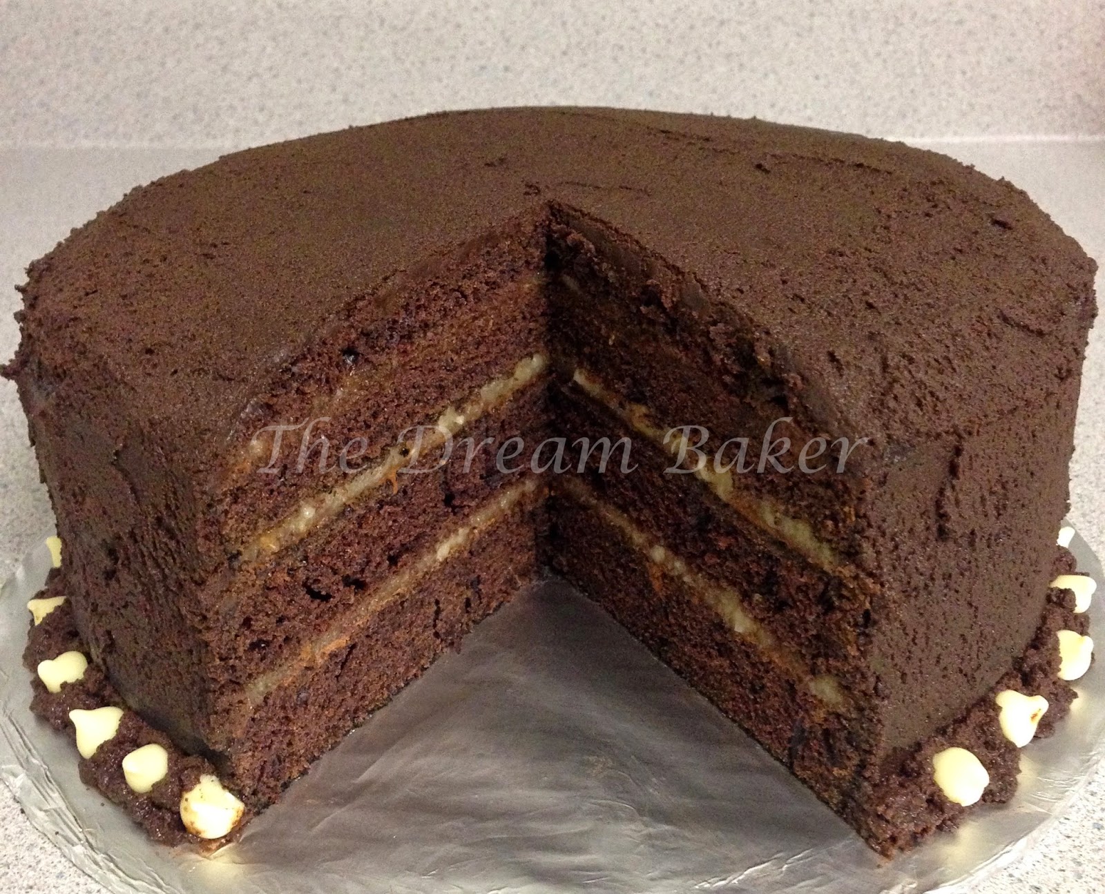 The Dream Baker...: Awfully Dark Chocolate Banana Cake