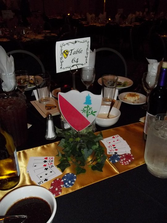 Brigade Ball Table Decorations