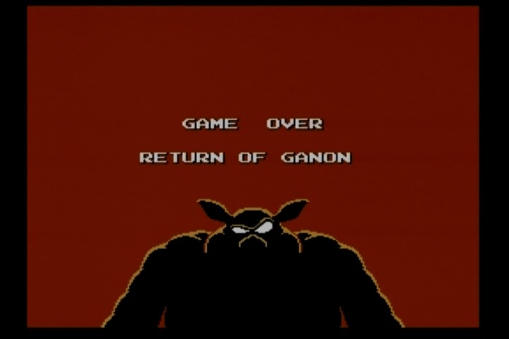 Game Over Screen Zelda