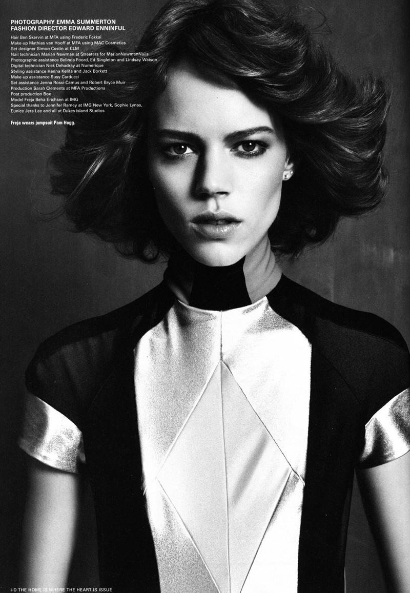 Freja Beha Erichsen (i-D Spring 2010) - Models Inspiration