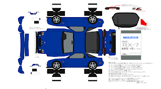 SP. Papel Modelismo: PaperCraft Mazda RX-7