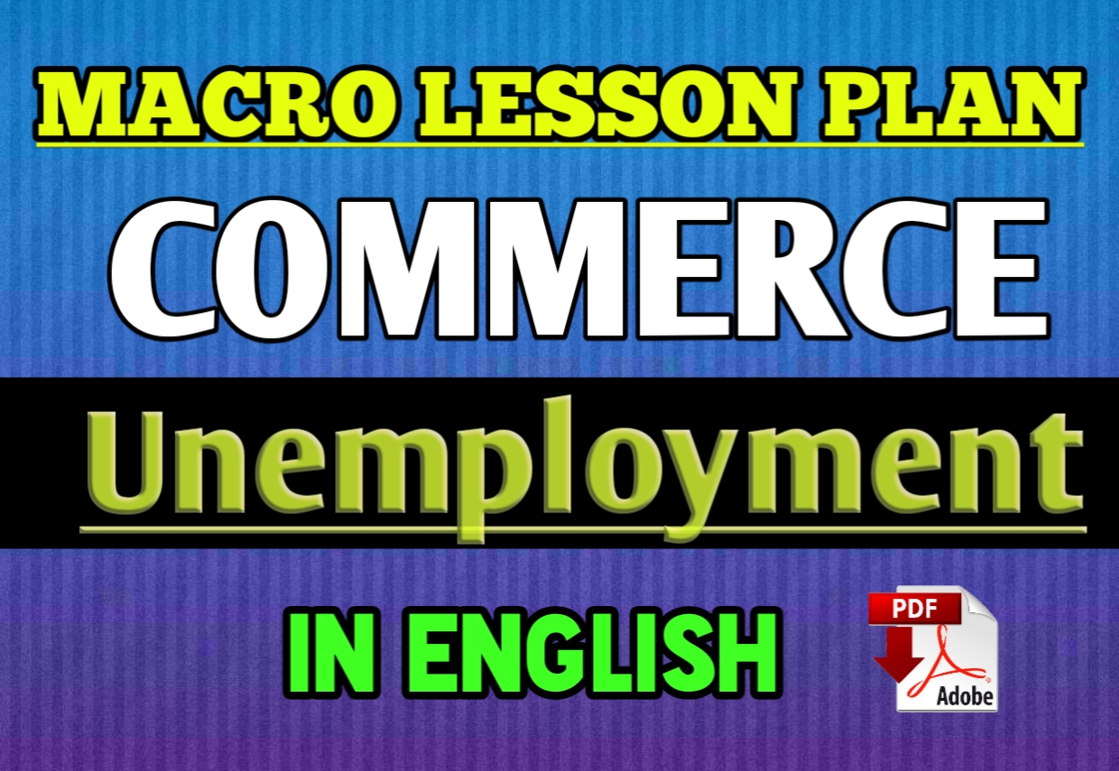 MACRO LESSON PLAN COMMERCE (UNEMPLOYMENT)