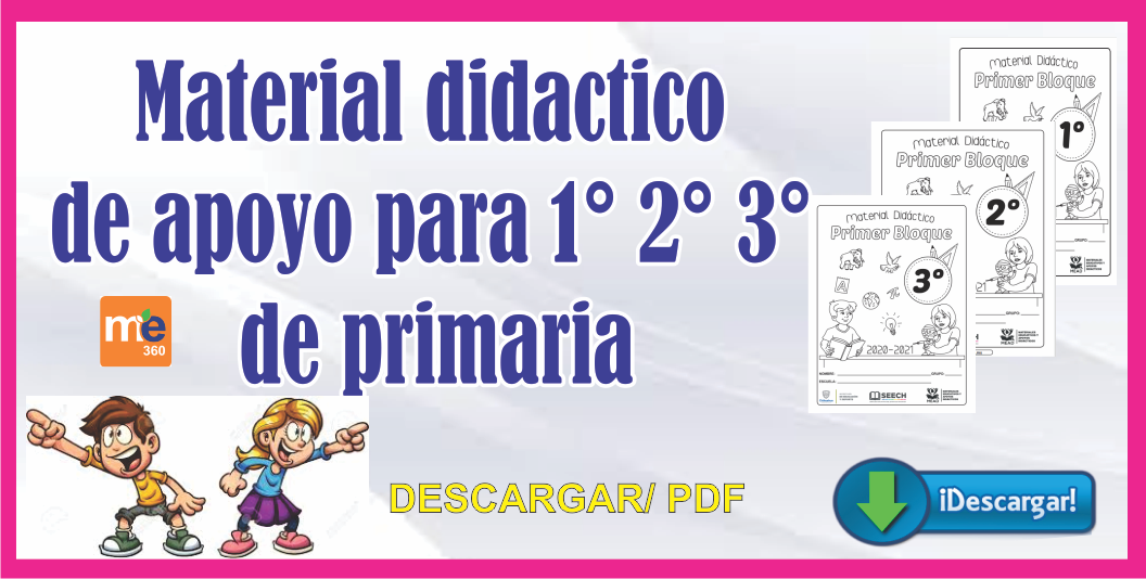 Material didactico de apoyo para 1° 2° y 3° de primaria PDF