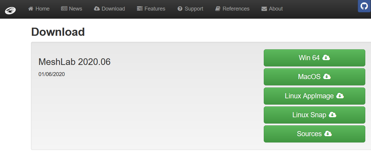 serverあれこれ: Windows 10にMeshLabをインストールする