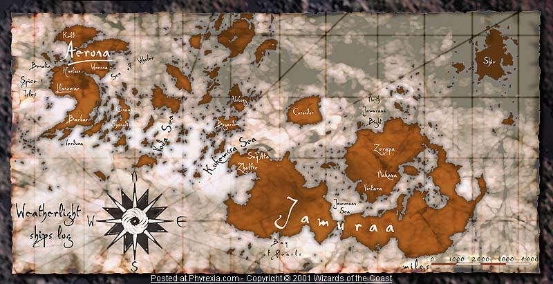 Voyage For Change: Dominaria Geography: The Weatherlight Events