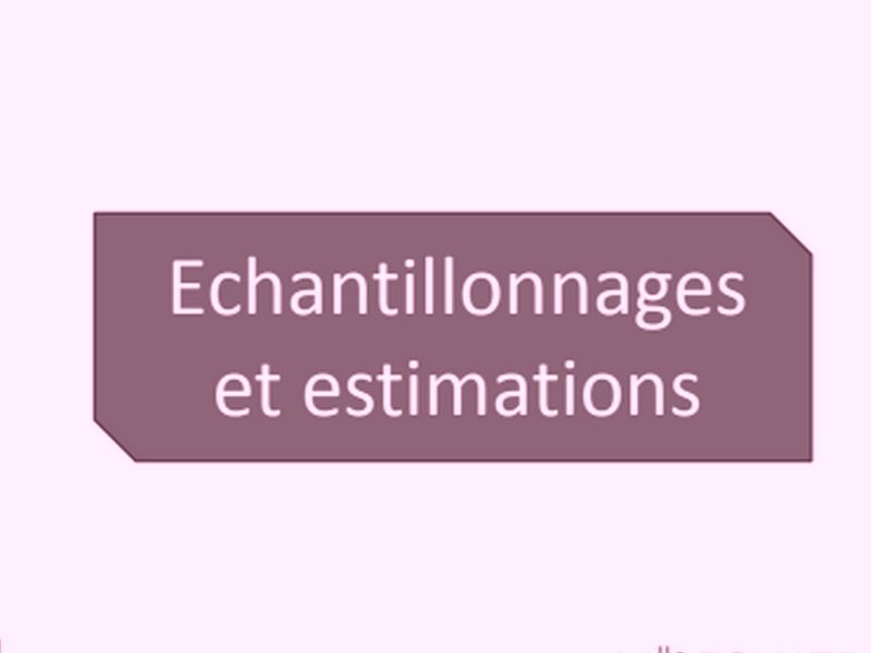 Echantillonnage et estimation s3, cours complet en PDF - Economie & Gestion