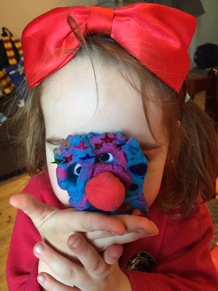 Conker Fun with Play Dough - Comic Relief / Red Nose Day Activity