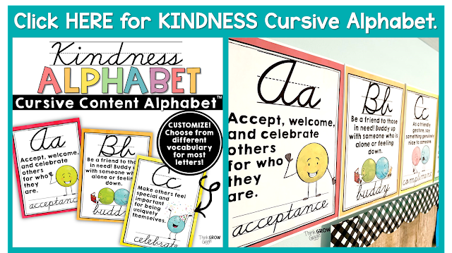 The Only Cursive Alphabet You Need - Think Grow Giggle