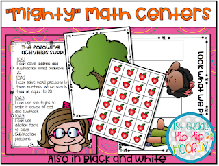 1st Grade Hip Hip Hooray!: Mighty Math Centers for Operations and ...