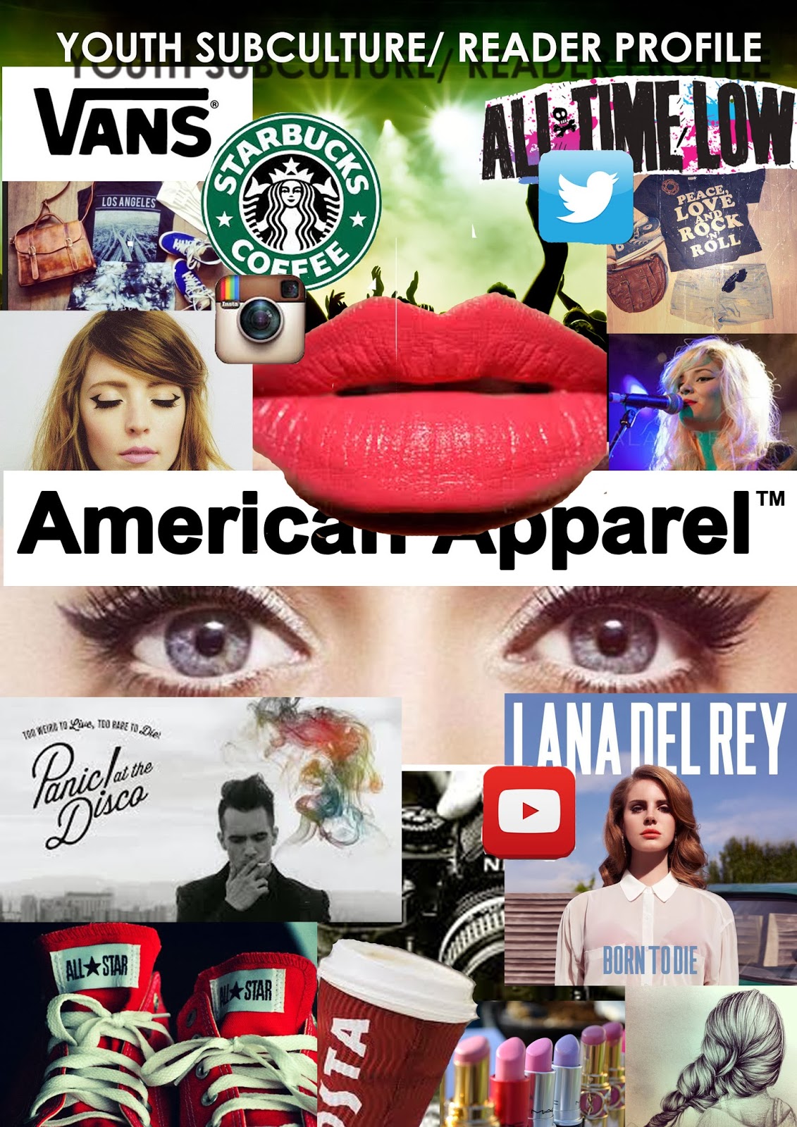 Shelby Biscoe 16607 9190 Media Studies: Planning - Youth Subculture Collage