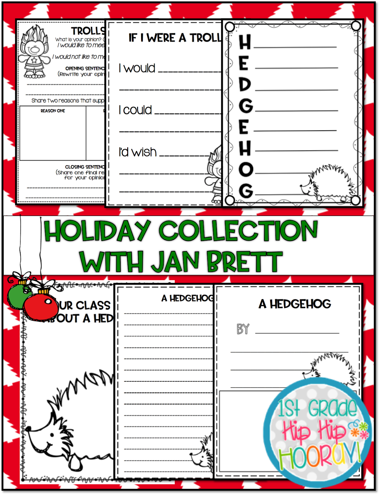1st Grade Hip Hip Hooray!: Jan Brett Holiday Collection