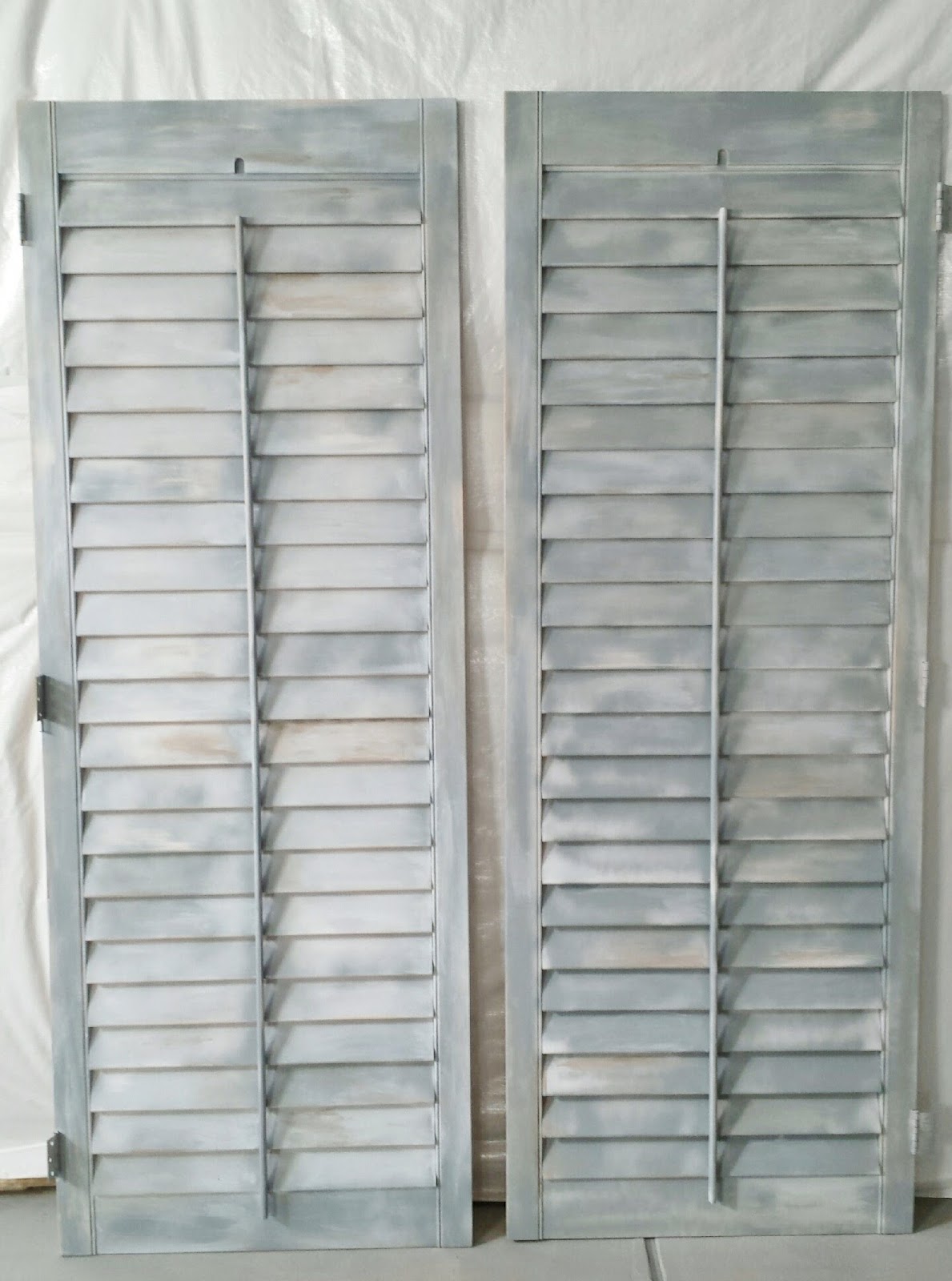 His, Hers and Ours DIY: DISTRESSED SHUTTERS