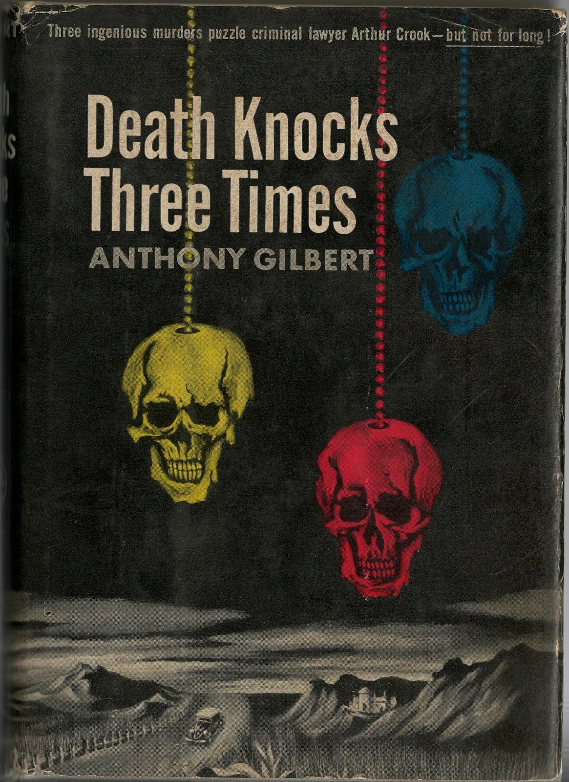Papergreat: Detective Book Club cover: "Death Knocks Three Times"