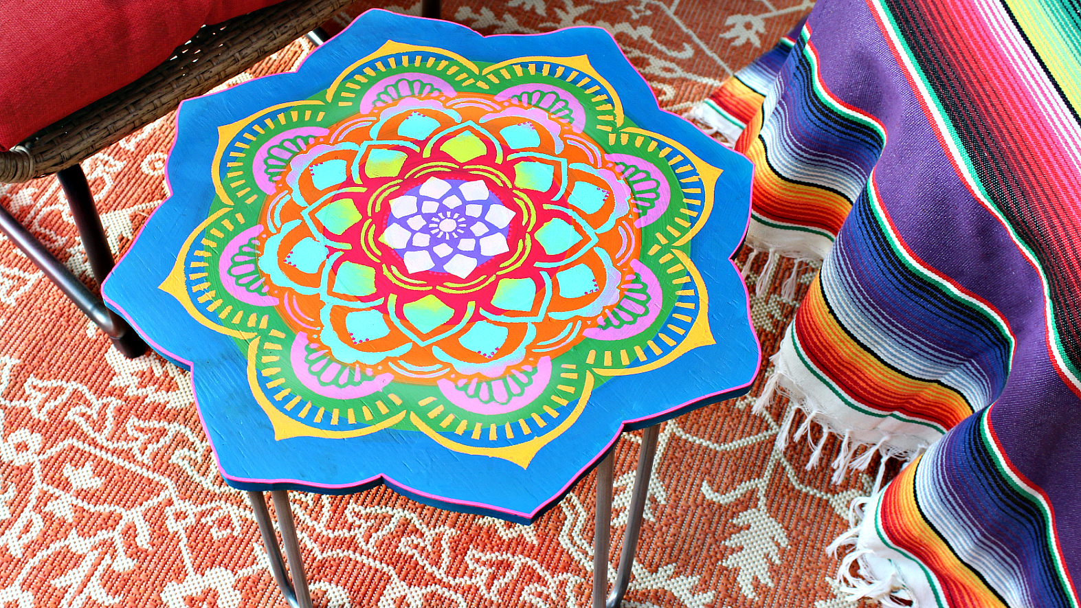 Mark Montano: Outdoor Mandala Side Table