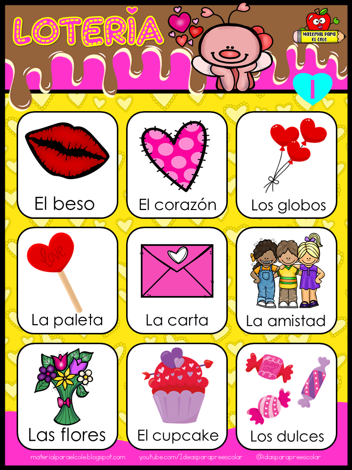 LOTERÍA DE SAN VALENTÍN(14 DE FEBRERO)