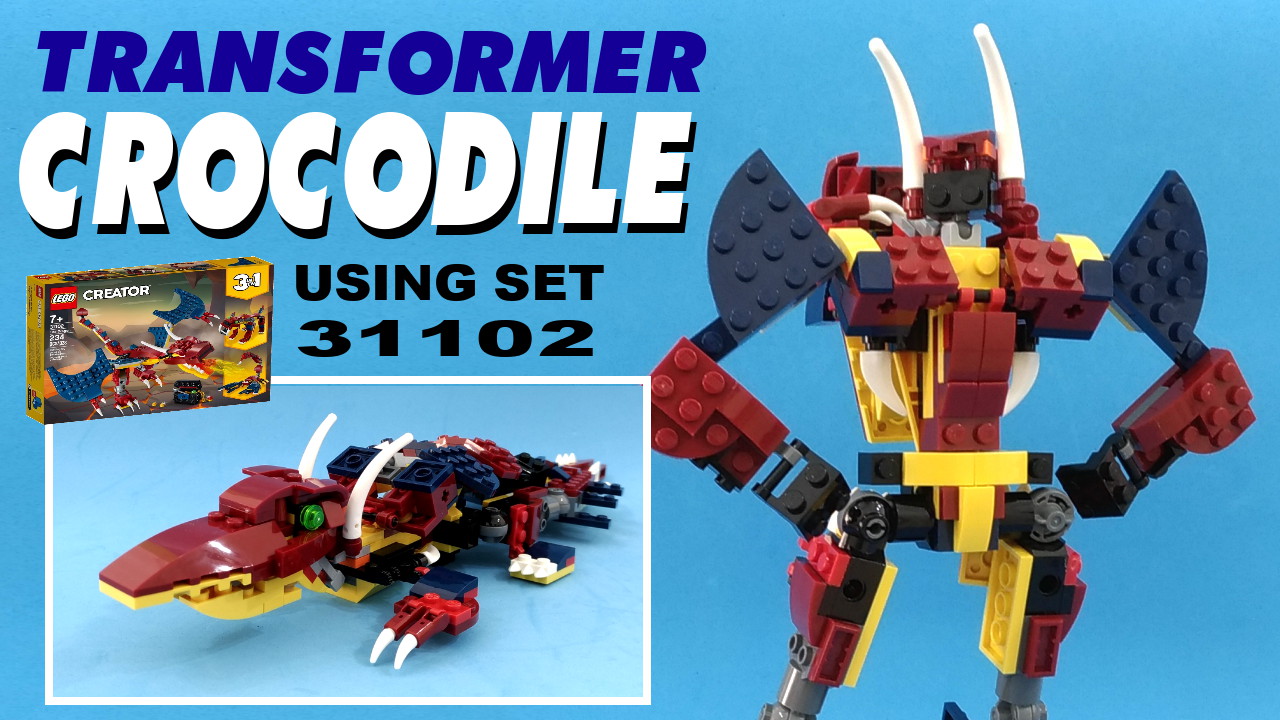 Alanyuppie's LEGO Transformers: Tutorial: LEGO Transformer Crocodile ...