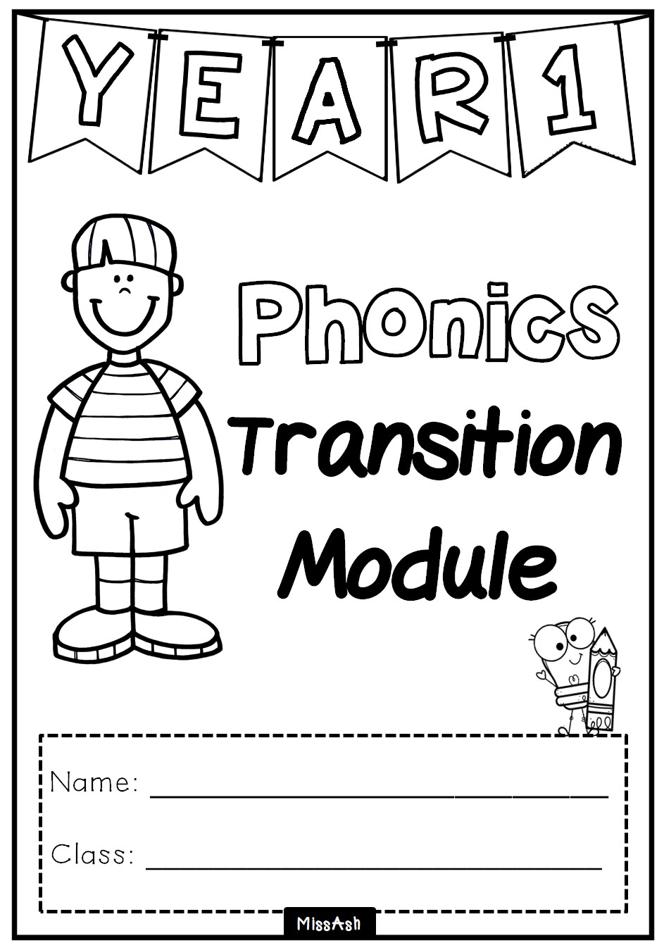 ASH THE TEACHER: YEAR 1 PHONICS TRANSITION MODULE