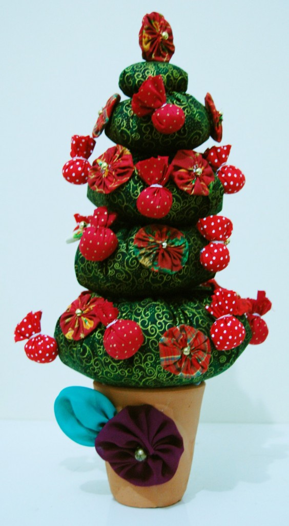 Interagindo com a Biologia: Árvores de Natal em Fuxico