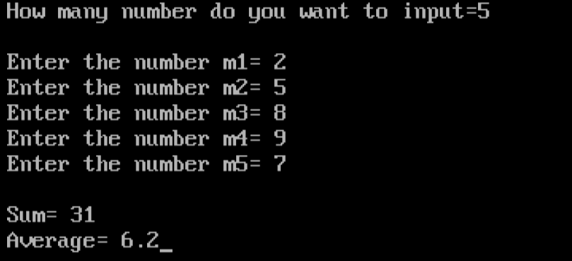 Crawling Coders Printing The Sum And Average Of N Numbers In C
